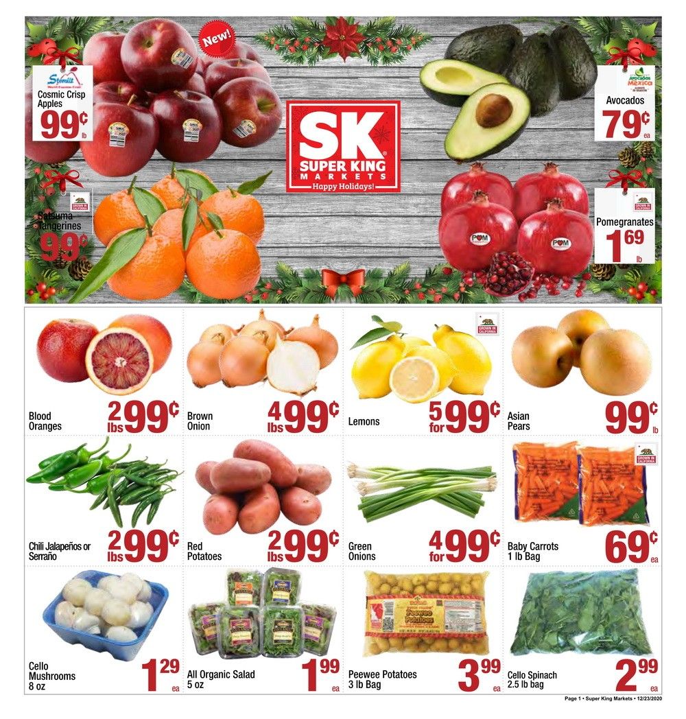 Super King Weekly Ad Dec 23 – Dec 29, 2020