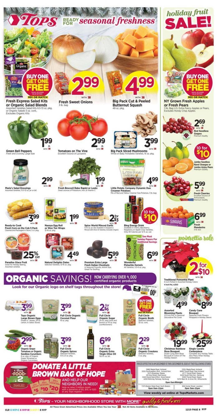 Tops Weekly Ad Dec 13 – Dec 19, 2020