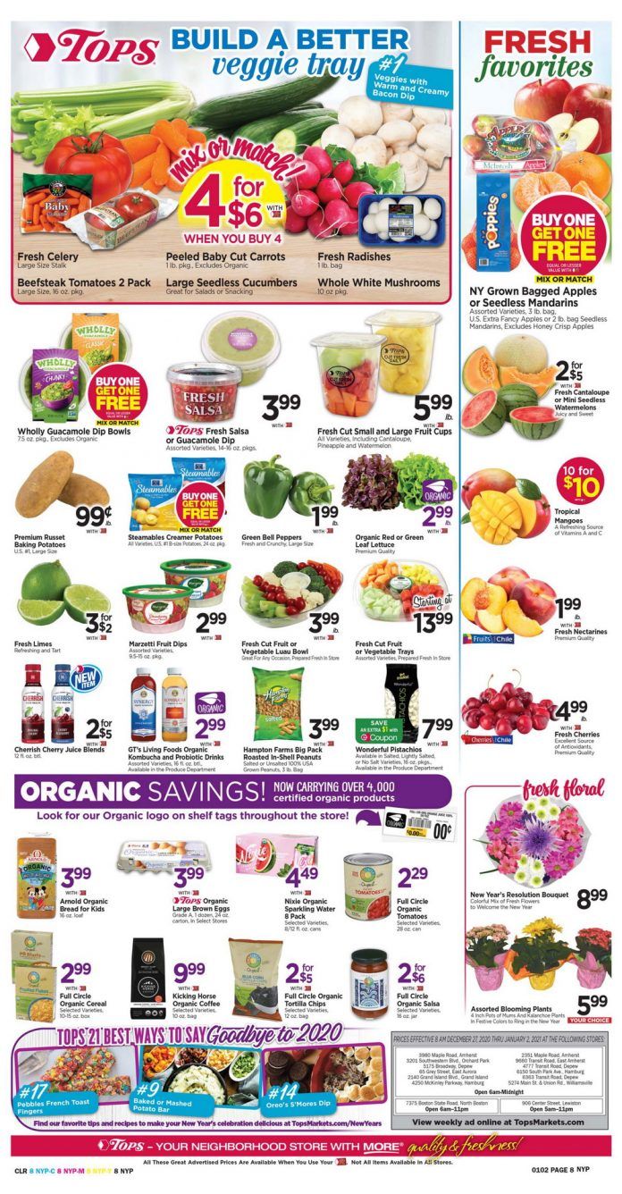 Tops Weekly Ad Dec 27, 2020 – Jan 02, 2021