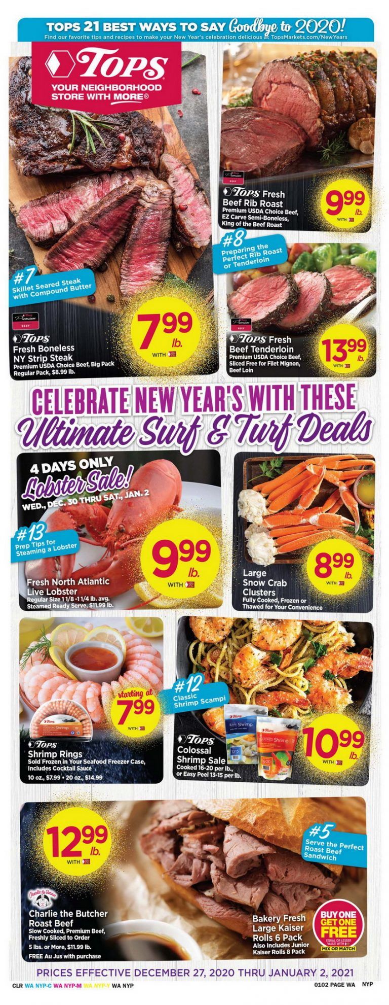 Tops Weekly Ad Dec 27, 2020 – Jan 02, 2021
