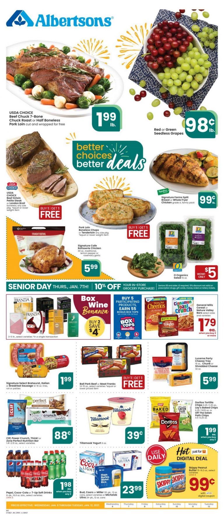Albertsons Weekly Ad Jan 06 – Jan 12, 2021
