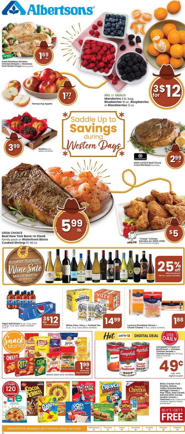 Albertsons Weekly Ad Jan 13 – Jan 19, 2021