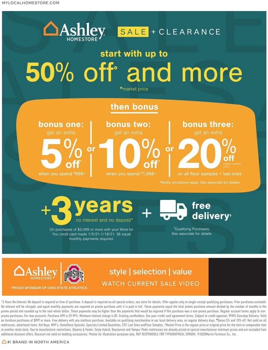 Ashley Furniture HomeStore Sale + Clearance