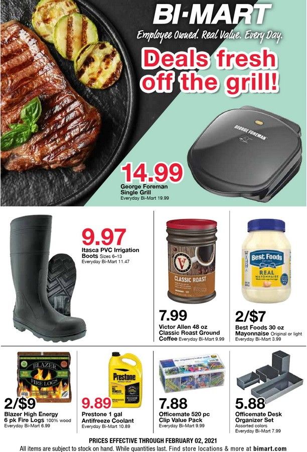 Bi-Mart Weekly Ad Jan 20 – Feb 02, 2021