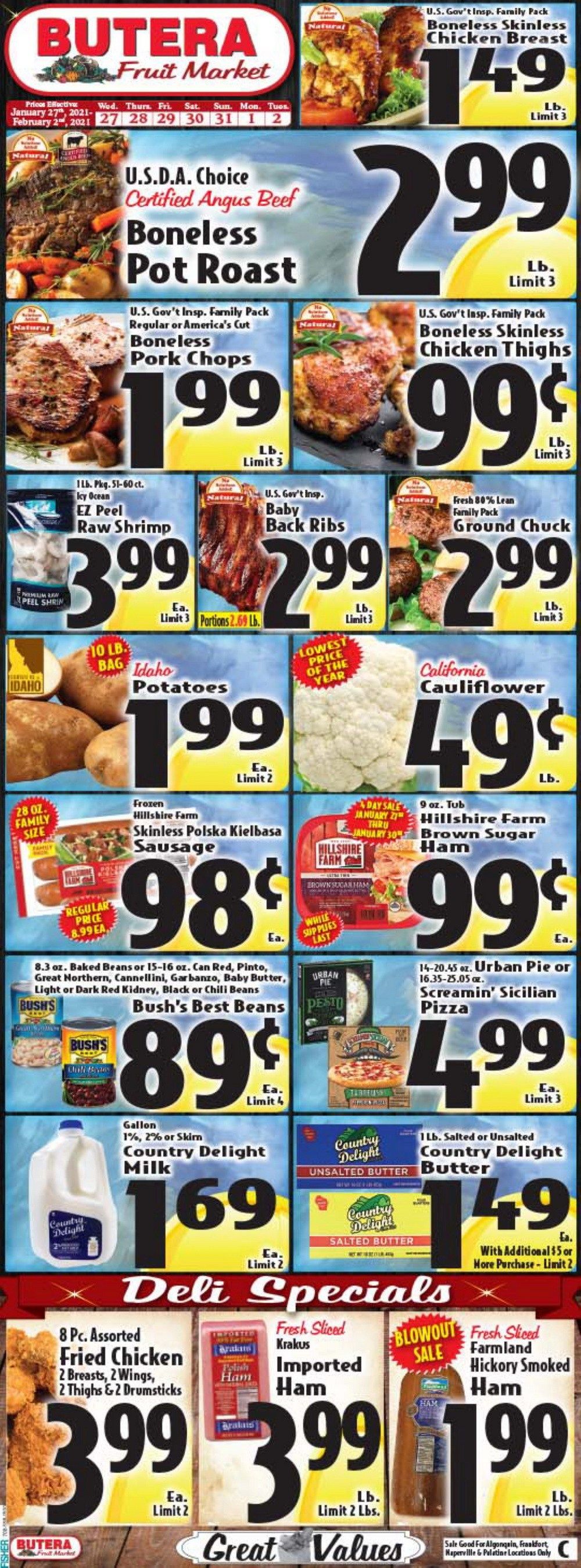 Butera Weekly Ad Jan 27 – Feb 02, 2021