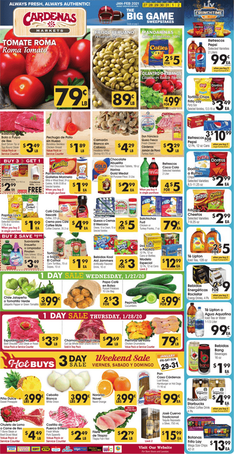 Cardenas Weekly Ad Jan 27 – Feb 02, 2021