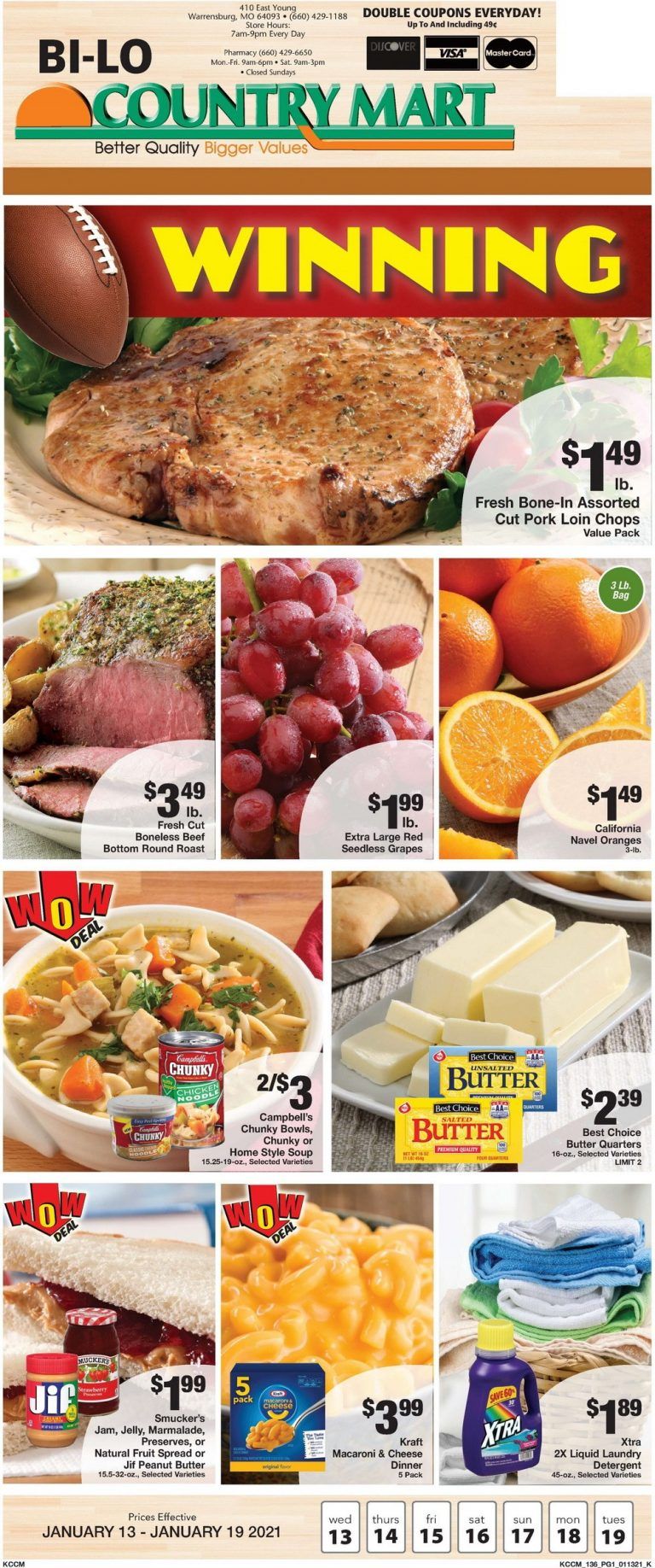 Country Mart Weekly Ad Jan 13 – Jan 19, 2021