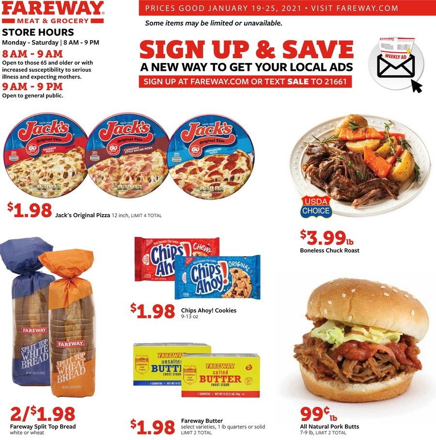 Fareway Weekly Ad Jan 19 – Jan 25, 2021