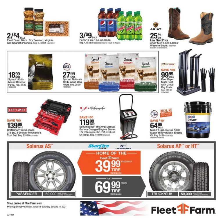 Fleet Farm Weekly Ad Jan 08 – Jan 16, 2021