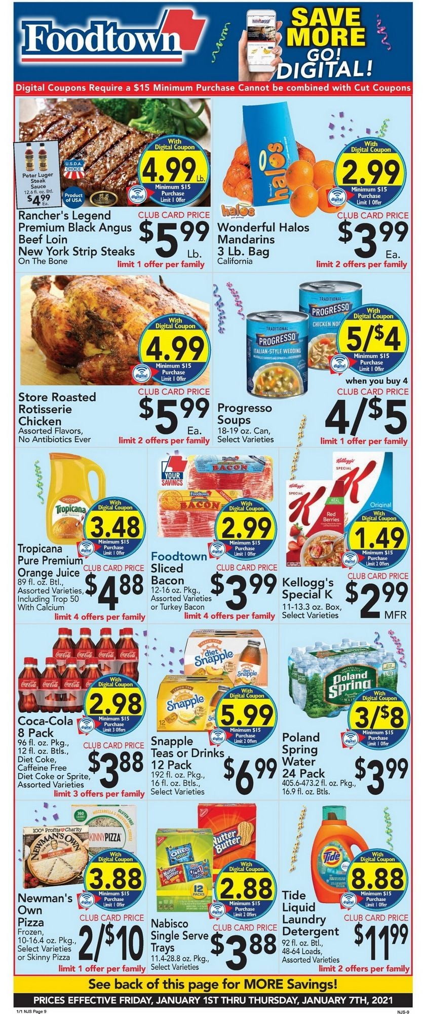 Foodtown Weekly Ad Jan 01 – Jan 07, 2021