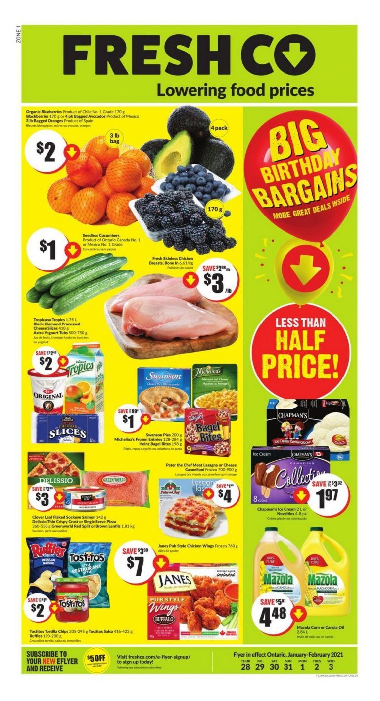 FreshCo Weekly Ad Jan 28 – Feb 03, 2021