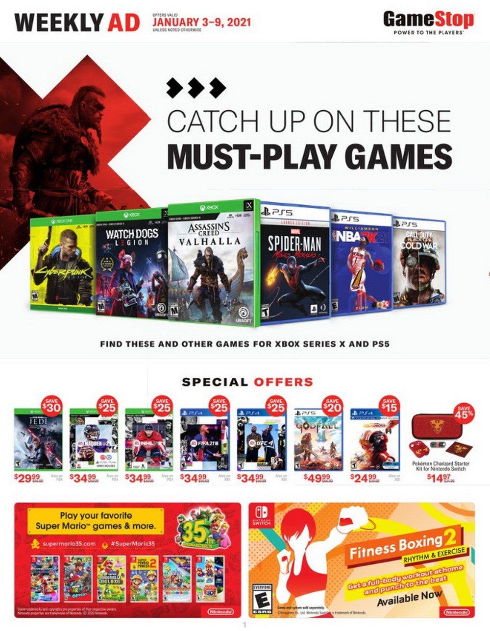 GameStop Weekly Ad Jan 03 – Jan 09, 2021