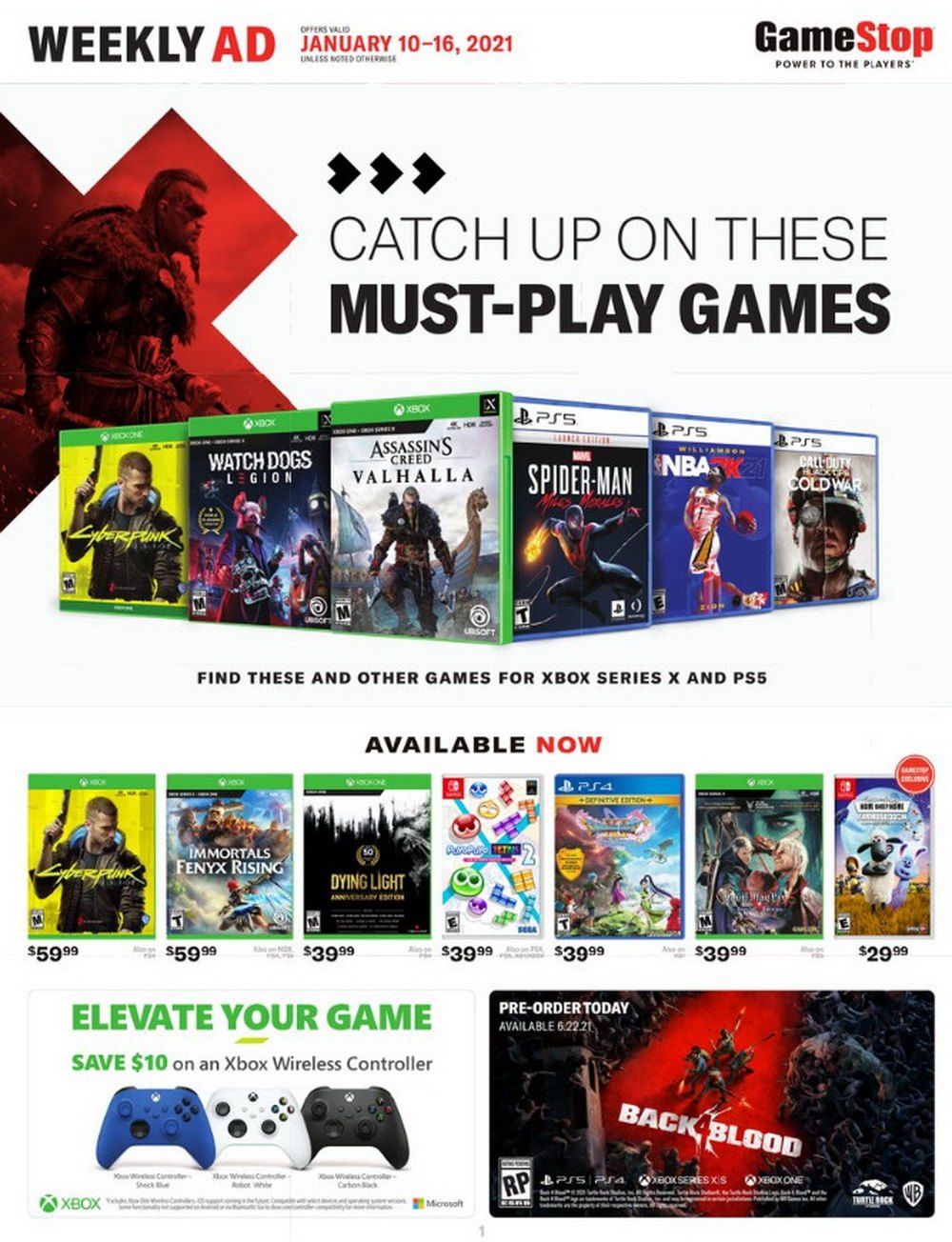 GameStop Weekly Ad Jan 10 – Jan 16, 2021
