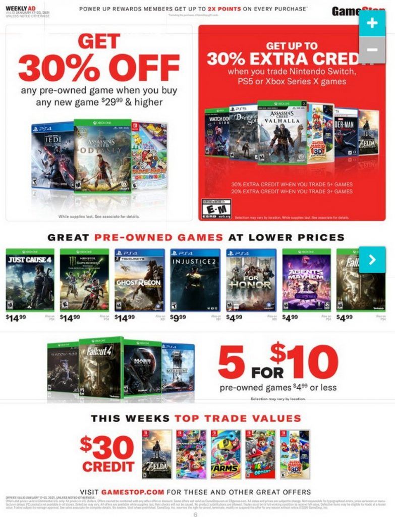 GameStop Weekly Ad Jan 17 – Jan 23, 2021