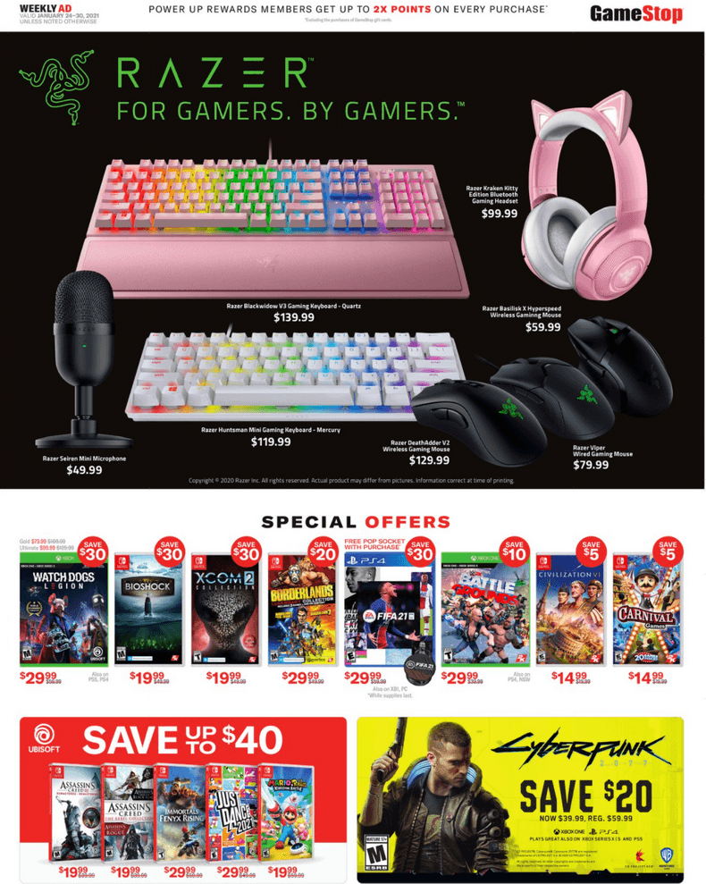 GameStop Weekly Ad Jan 24 – Jan 30, 2021