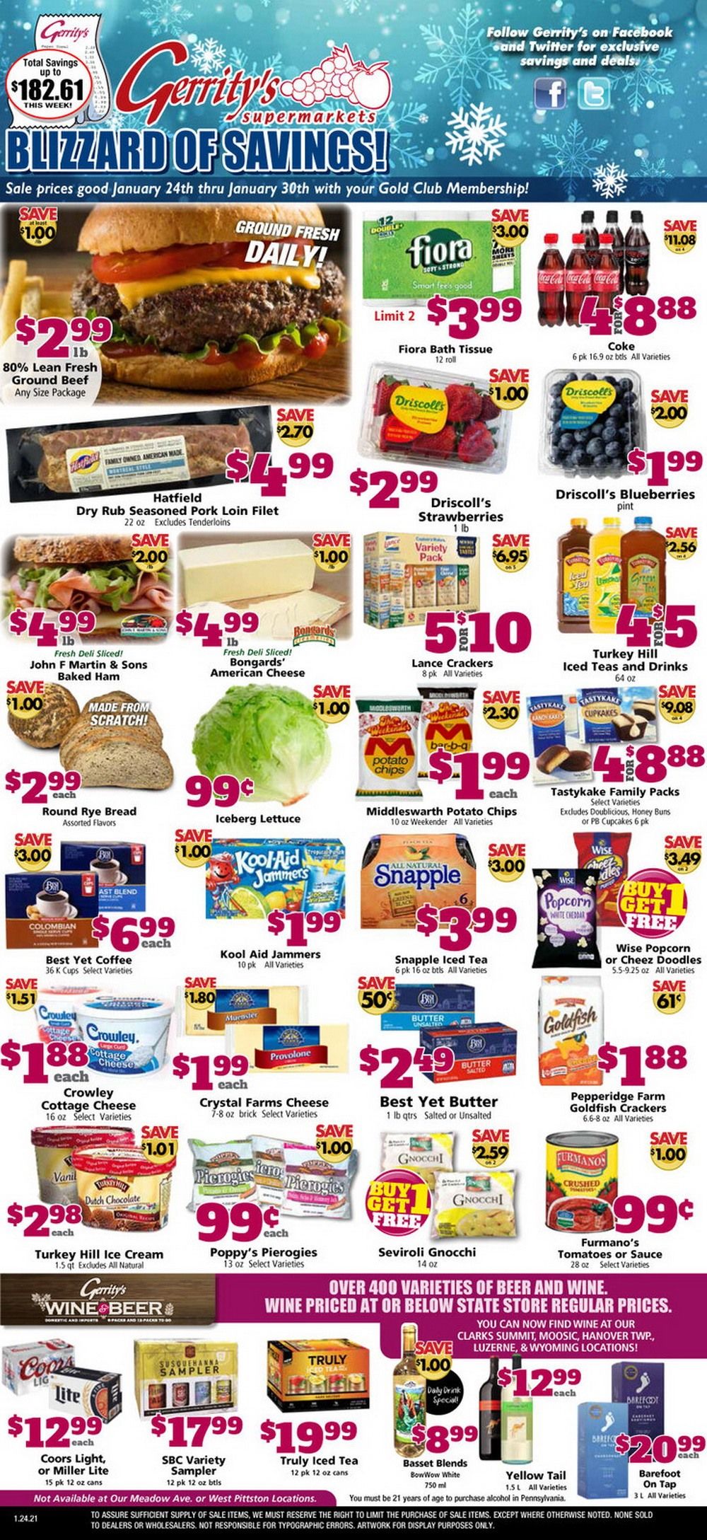 Gerrity's Supermarkets Weekly Ad Jan 24 – Jan 30, 2021