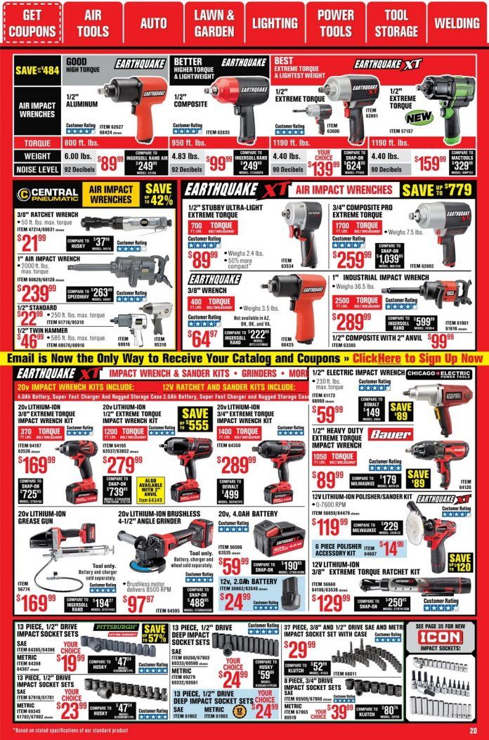 Harbor Freight Flyer Sale Jan 01 – Jan 28, 2021