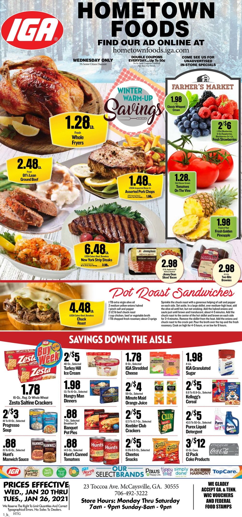 IGA Weekly Ad Jan 20 – Jan 26, 2021