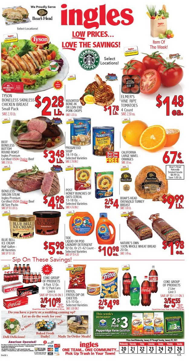 Ingles Weekly Ad Jan 20 – Jan 26, 2021