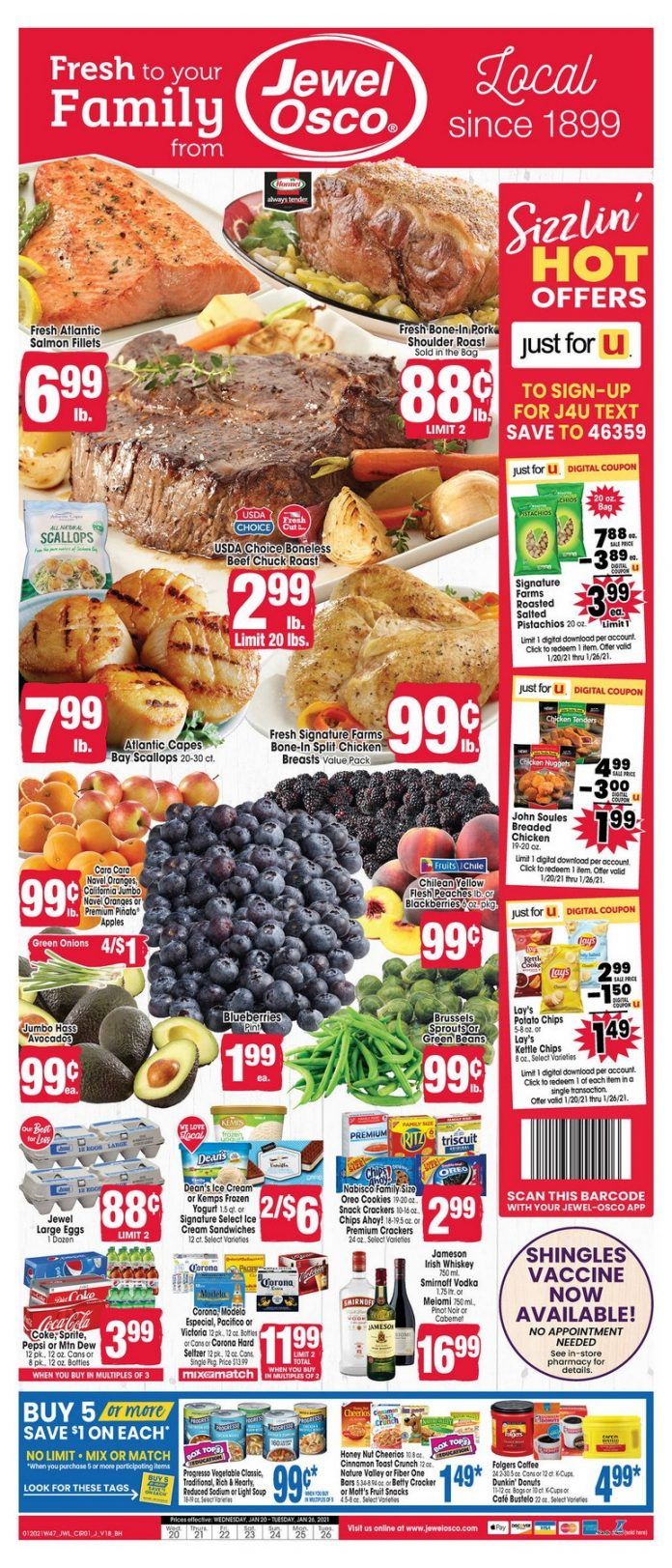 Jewel Osco Weekly Ad Jan 20 – Jan 26, 2021