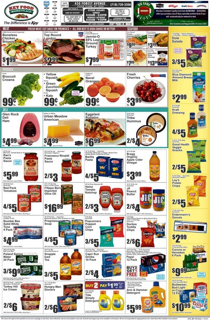 Key Food Weekly Ad Jan 15 – Jan 21, 2021