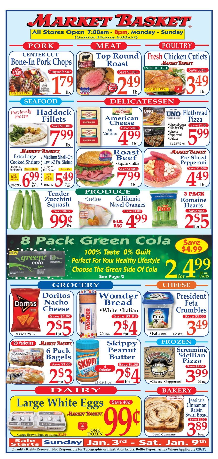 Market Basket Weekly Flyer Jan 03 – Jan 09, 2021