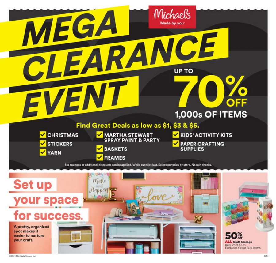 Michaels Weekly Ad Jan 03 – Jan 09, 2021