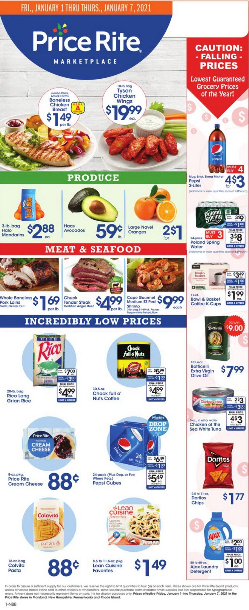 Price Rite Weekly Ad Jan 01 – Jan 07, 2021