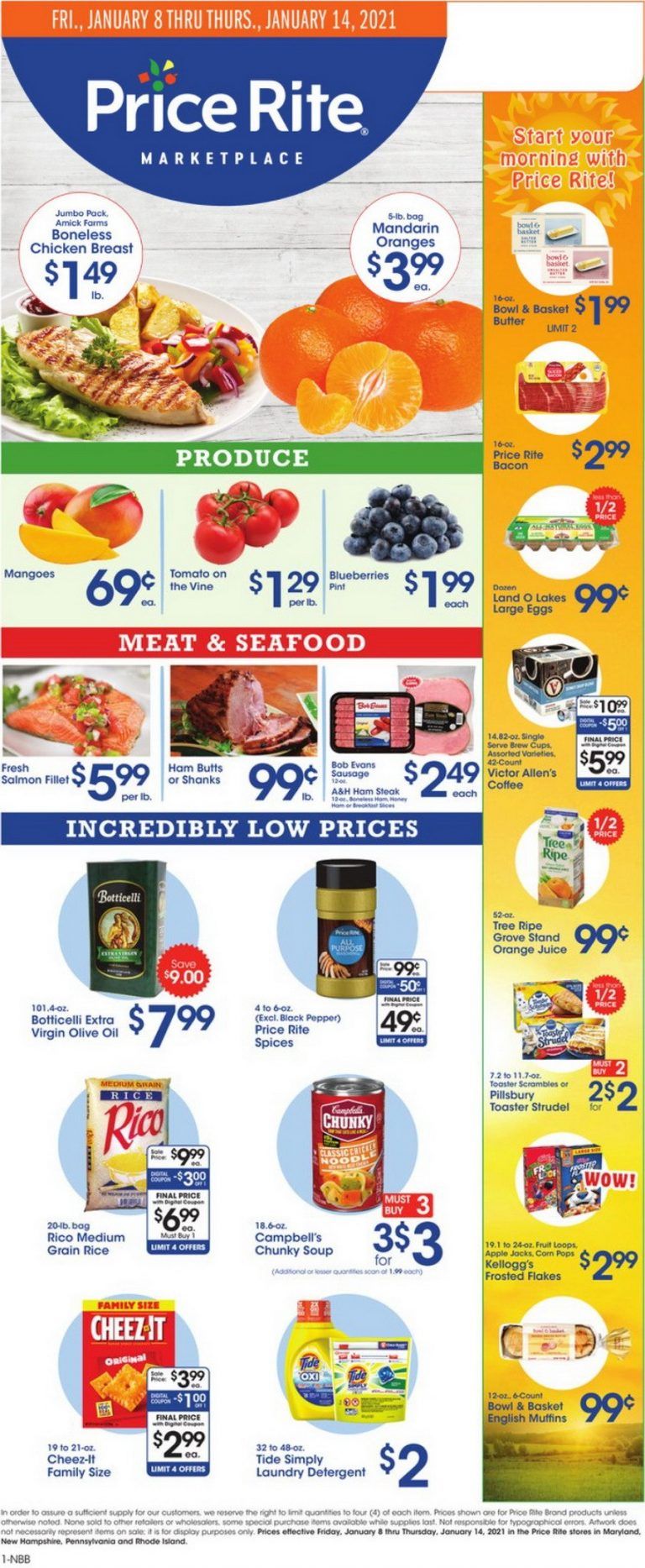 Price Rite Weekly Ad Jan 08 – Jan 14, 2021