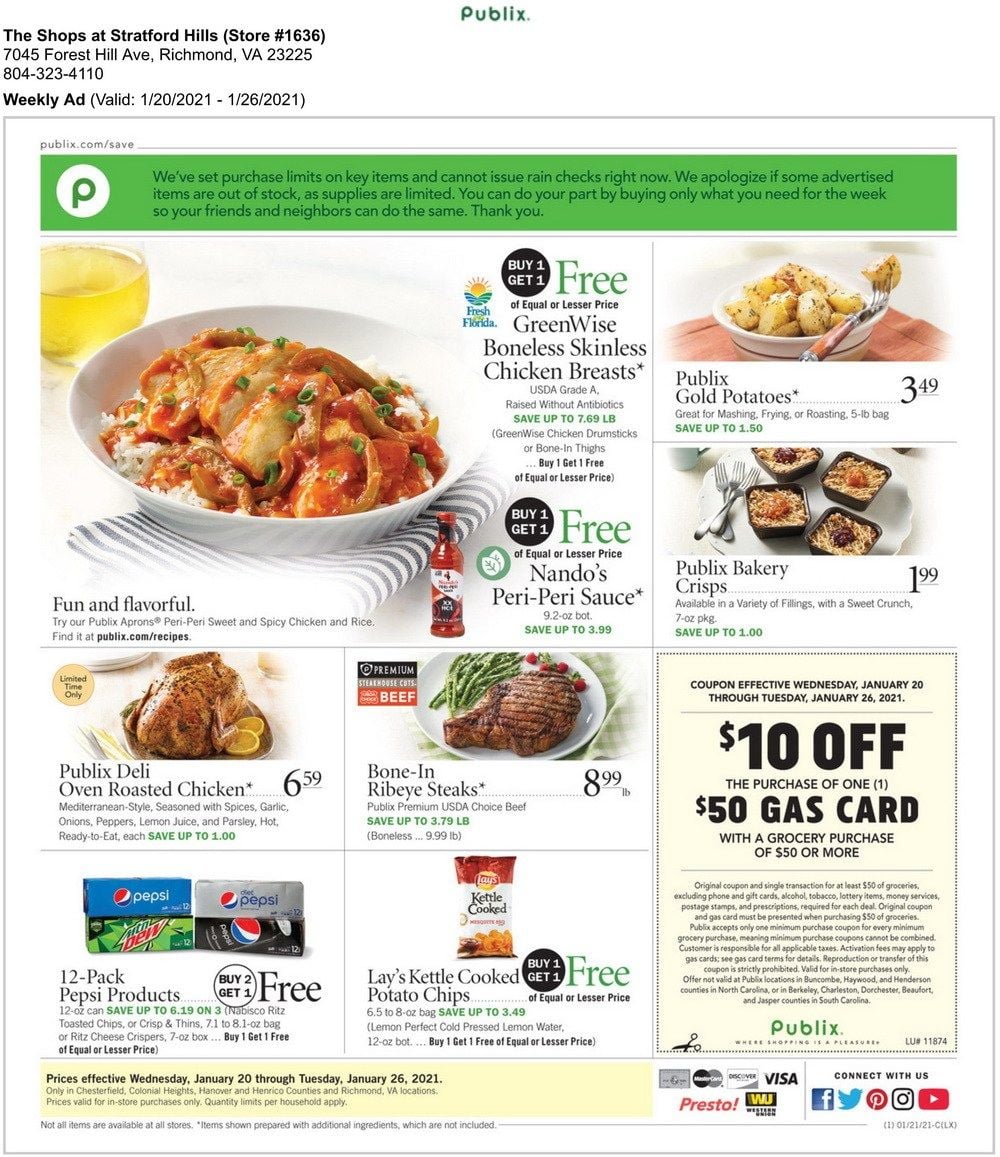 Publix Weekly Ad Jan 20 – Jan 26, 2021