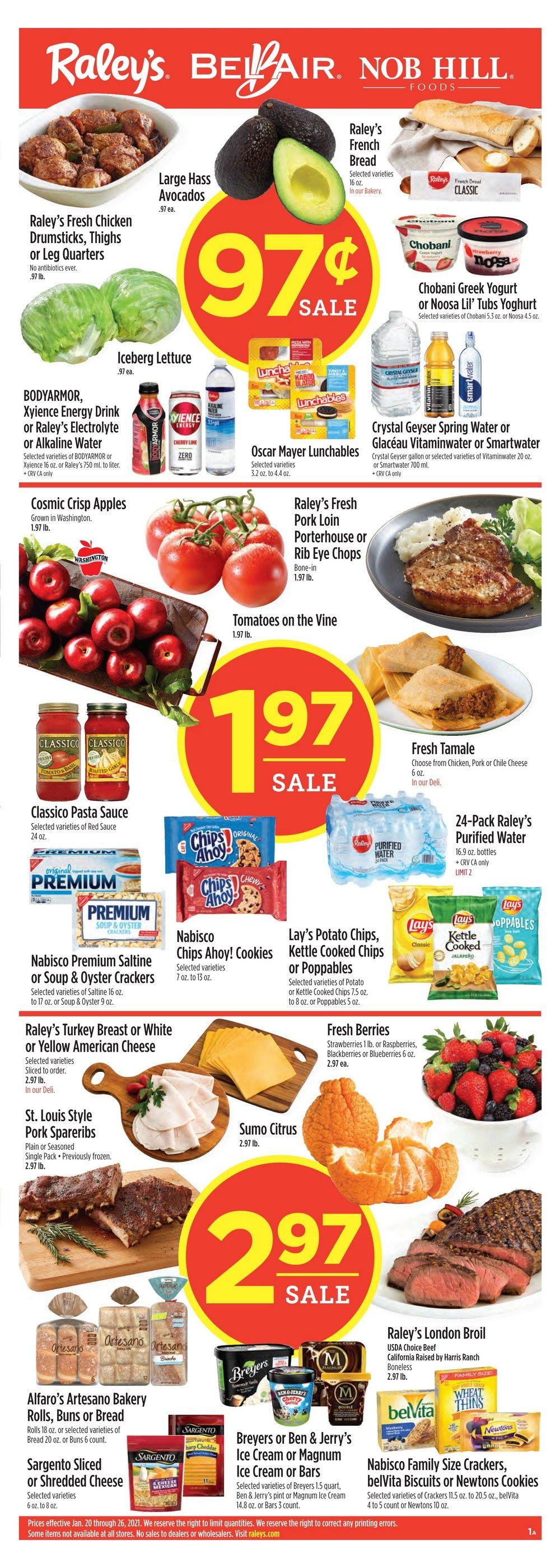 Raley's Supermarkets Weekly Ad Jan 20 – Jan 26, 2021
