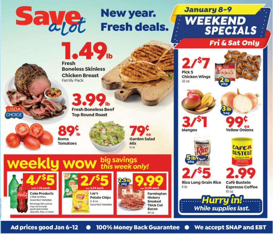 Save A Lot Weekly Ad Jan 06 – Jan 12, 2021