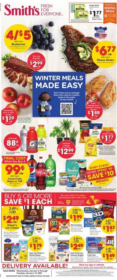Smith's Food and Drug Weekly Ad Jan 06 – Jan 12, 2021