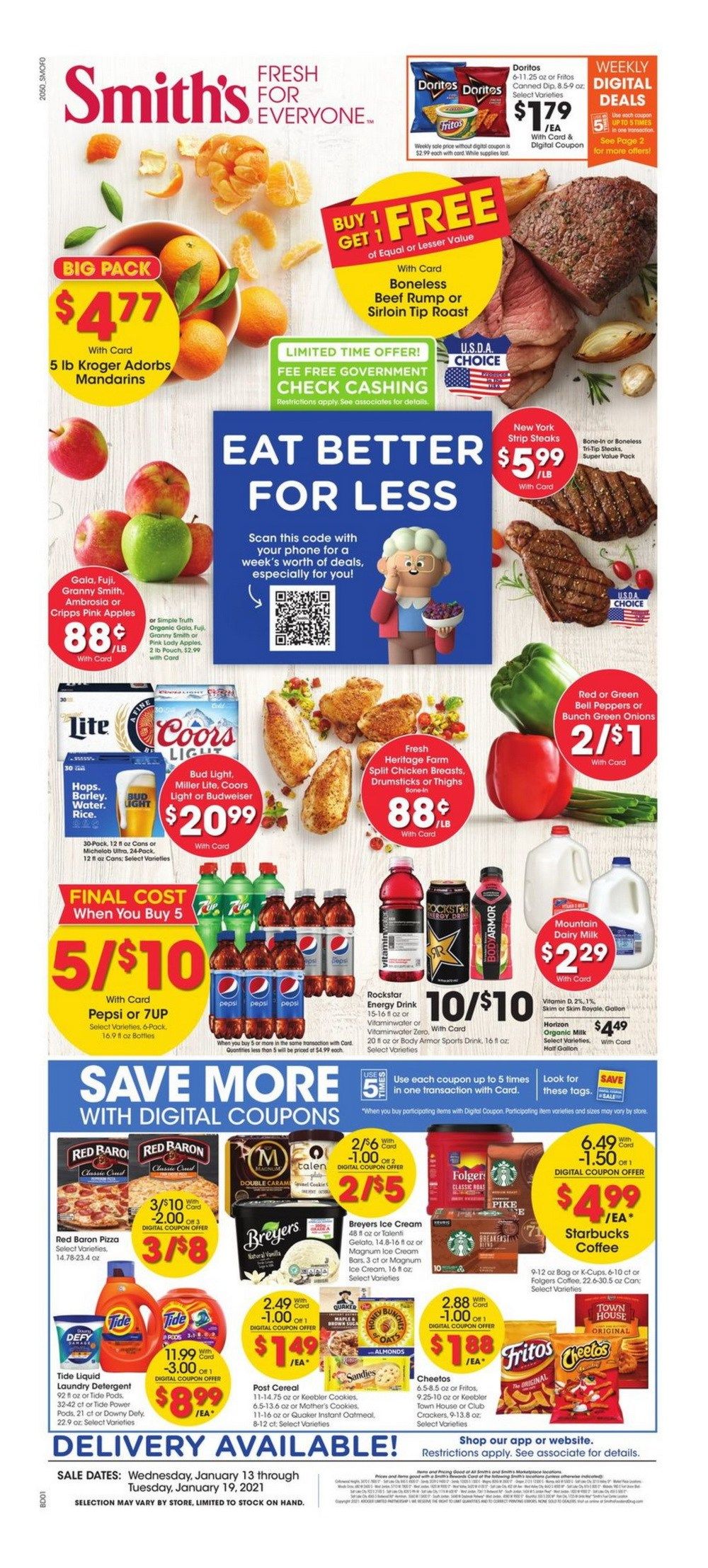 Smith's Food and Drug Weekly Ad Jan 13 – Jan 19, 2021