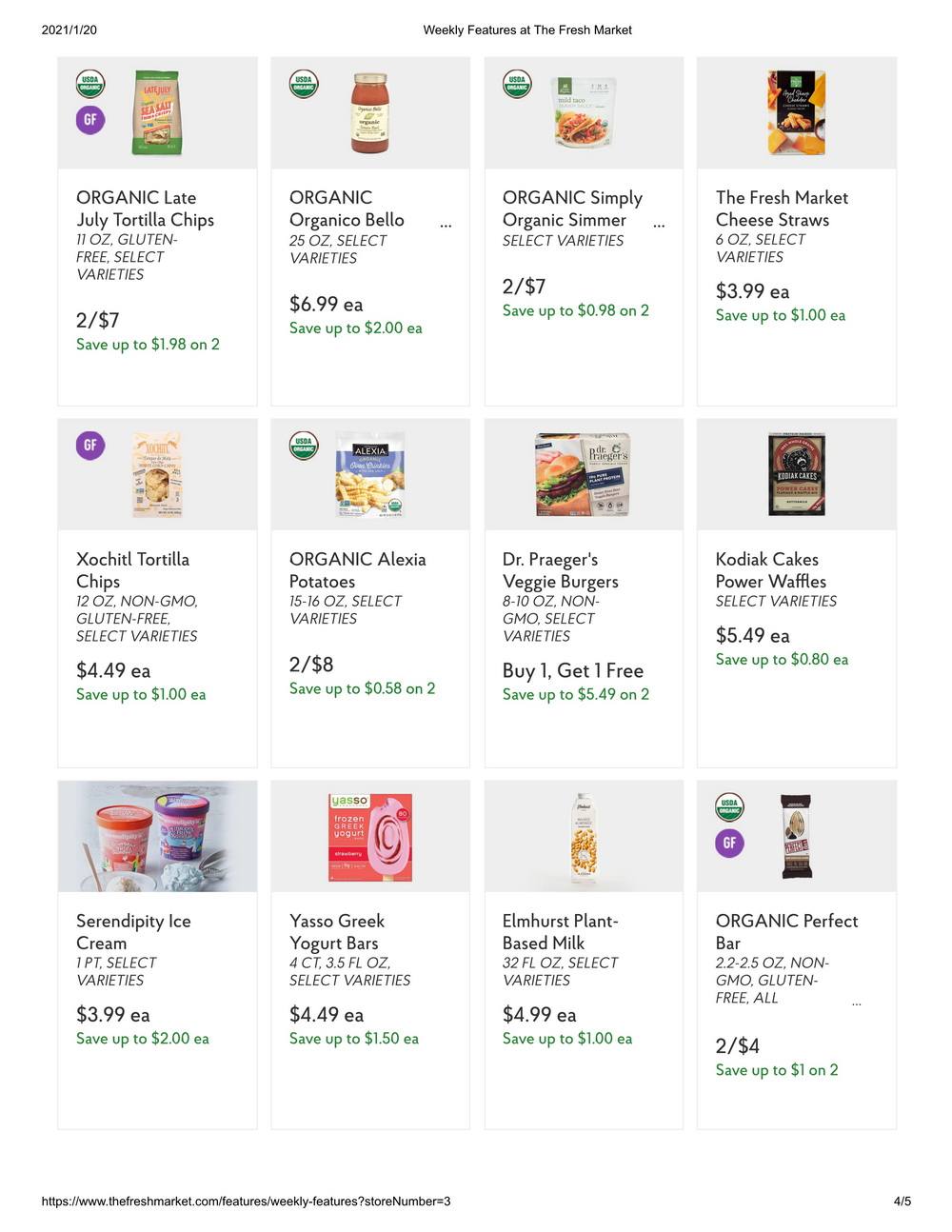 The Fresh Market Weekly Ad Jan 20 – Jan 26, 2021