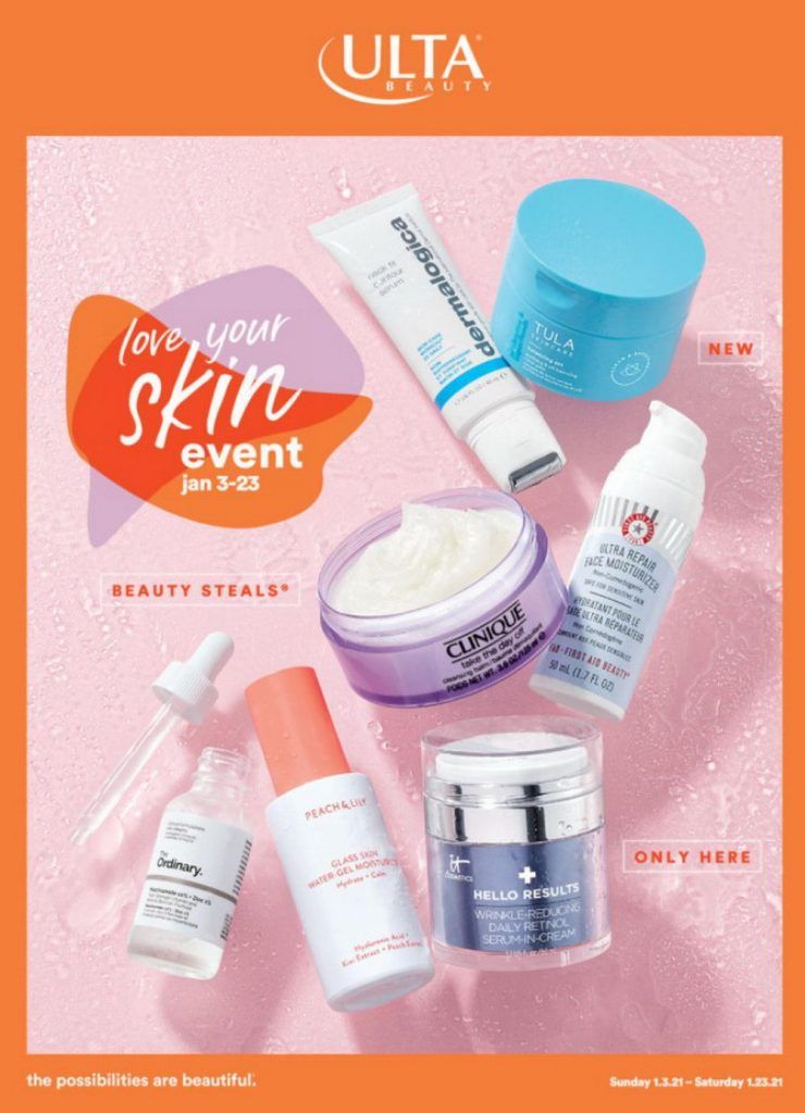 Ulta Beauty Monthly Ad Jan 03 – Jan 23, 2021