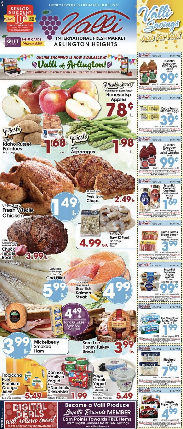 Valli Produce Weekly Ad Jan 27 – Feb 02, 2021
