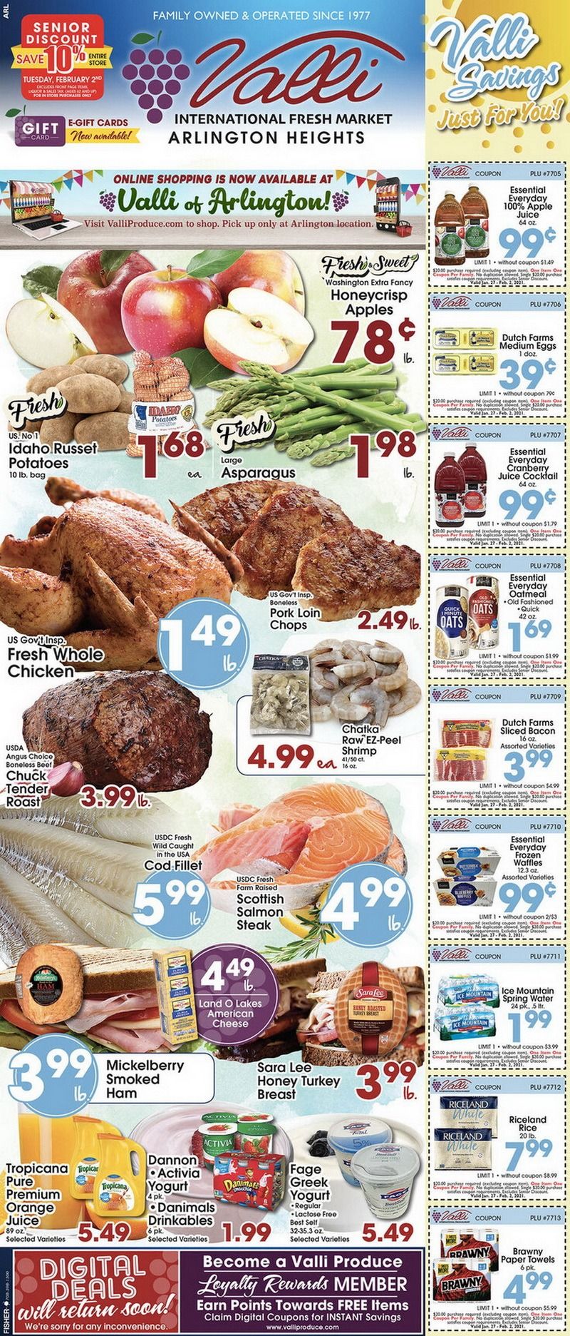 Valli Produce Weekly Ad Jan 27 – Feb 02, 2021