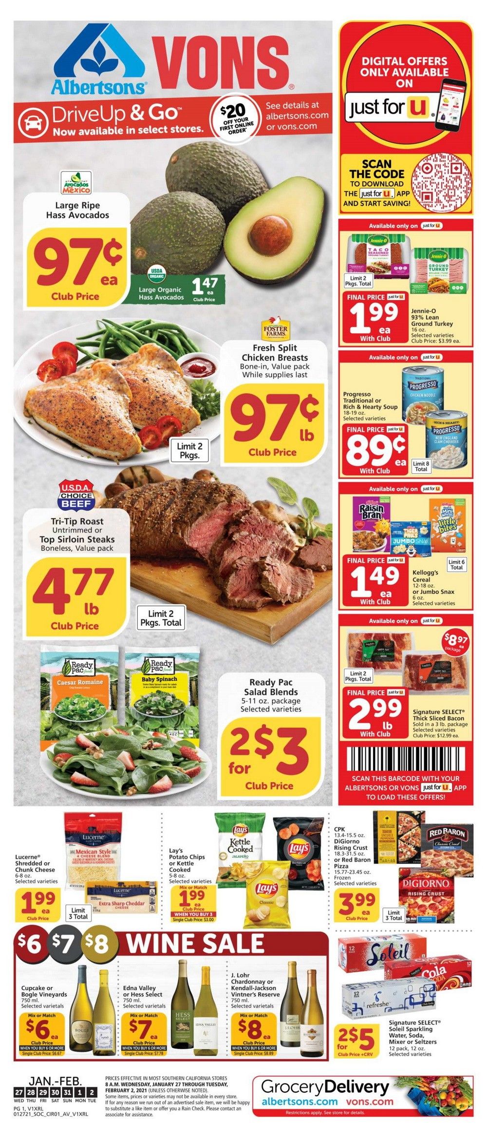 Vons Weekly Ad Jan 27 – Feb 02, 2021