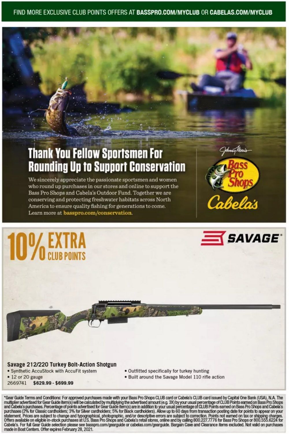 Bass Pro Shops Gear Guide Sale Feb 01 – Feb 28, 2021