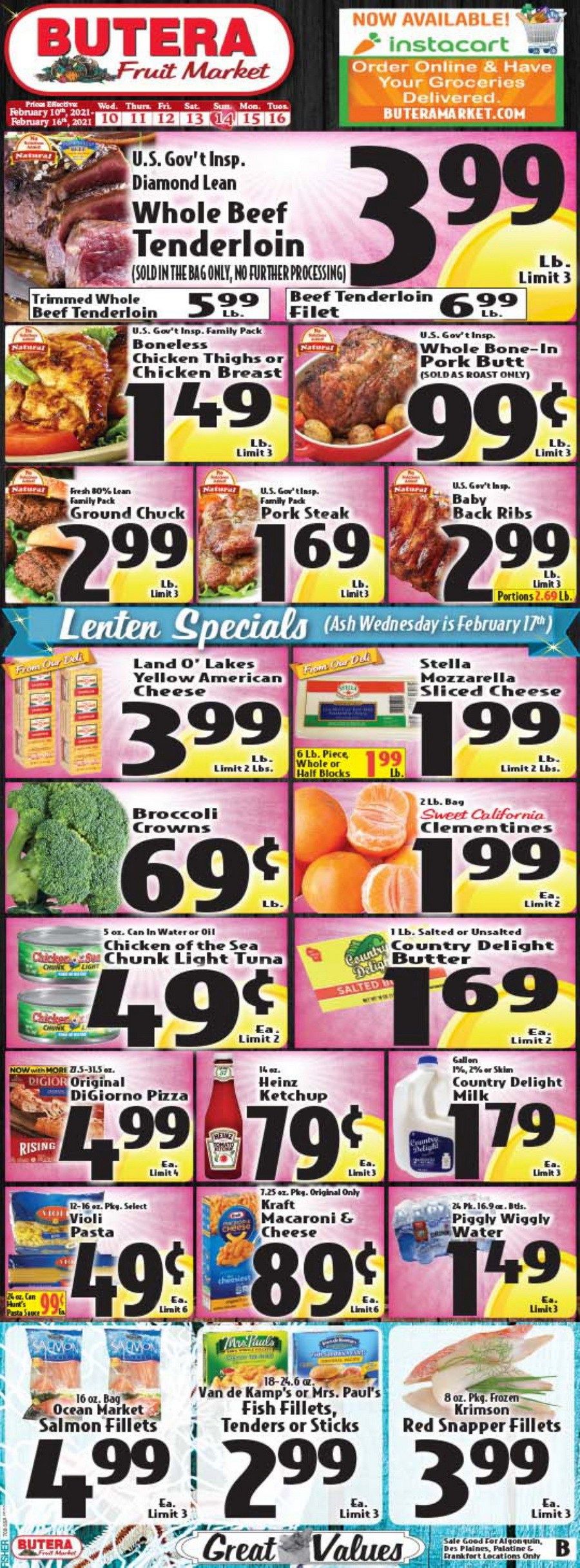 Butera Weekly Ad Feb 10 – Feb 16, 2021