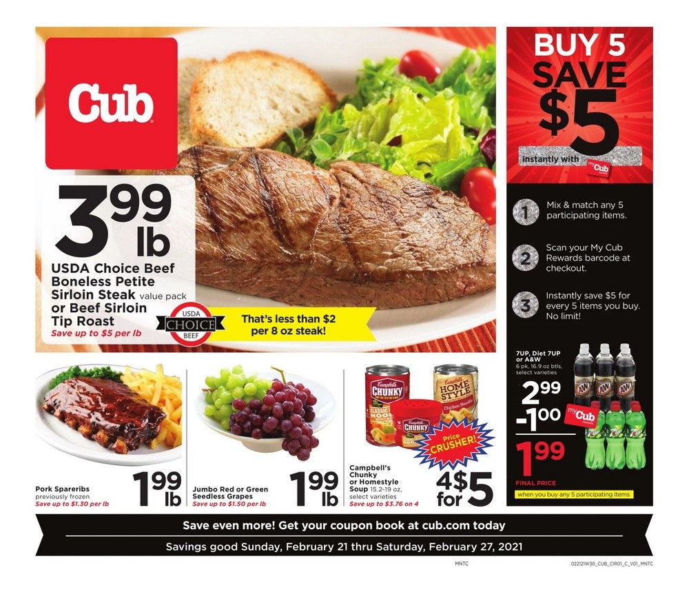 Cub Foods Weekly Ad Feb 21 – Feb 27, 2021