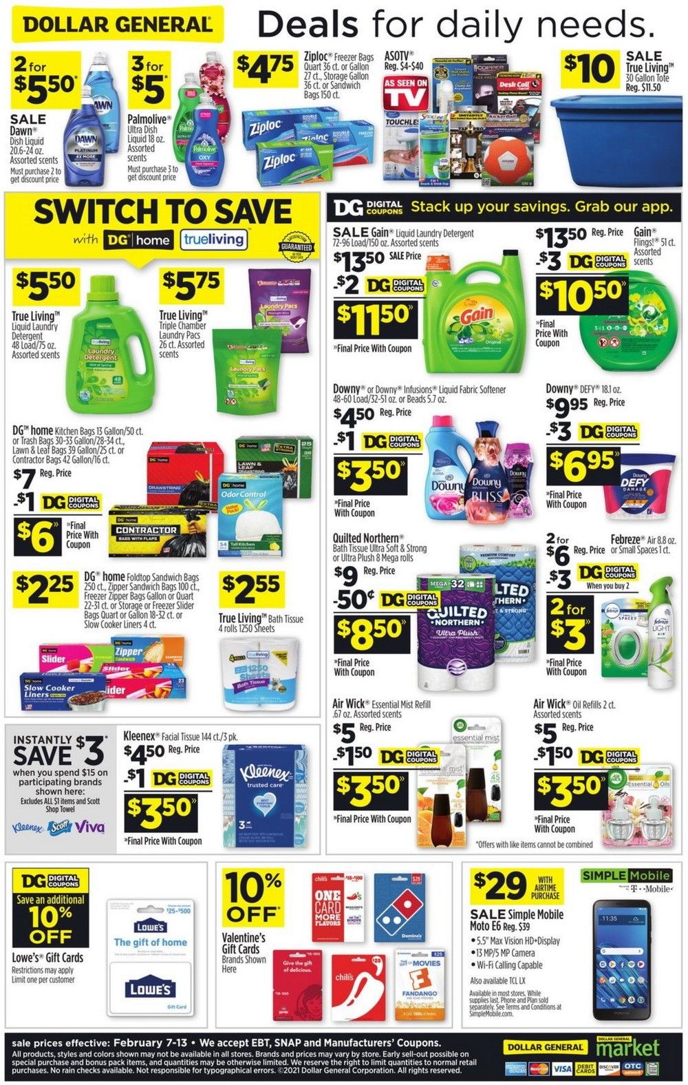 Dollar General Weekly Ad Feb 07 – Feb 13, 2021
