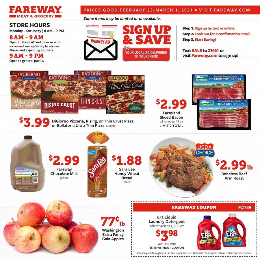 Fareway Weekly Ad Feb 23 – Mar 01, 2021