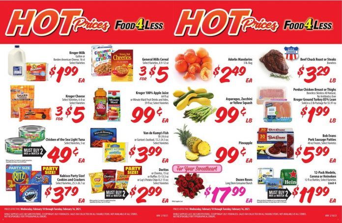 Food 4 Less Weekly Ad Feb 10 – Feb 16, 2021