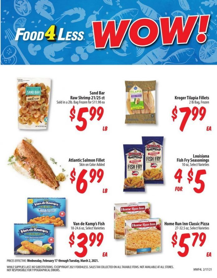 Food 4 Less Weekly Ad Feb 24 – Mar 03, 2021