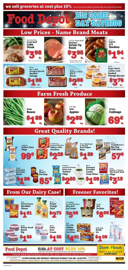 Food Depot Weekly Ad Feb 01 – Feb 07, 2021