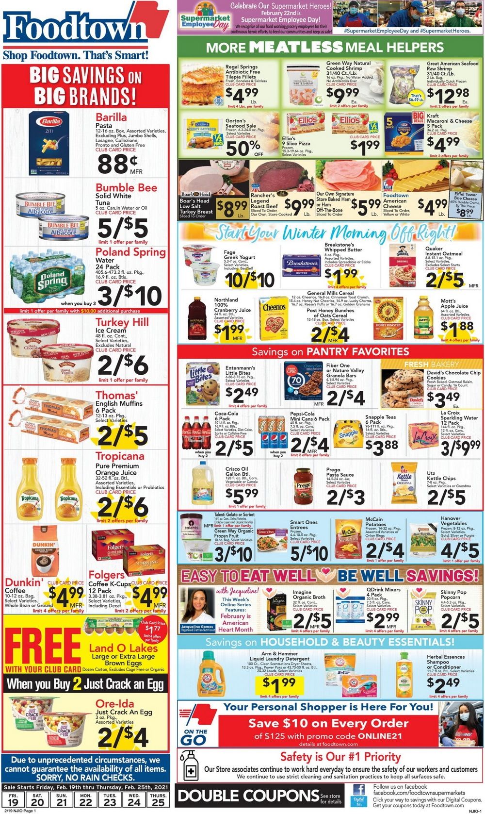 Foodtown Weekly Ad Feb 19 – Feb 25, 2021