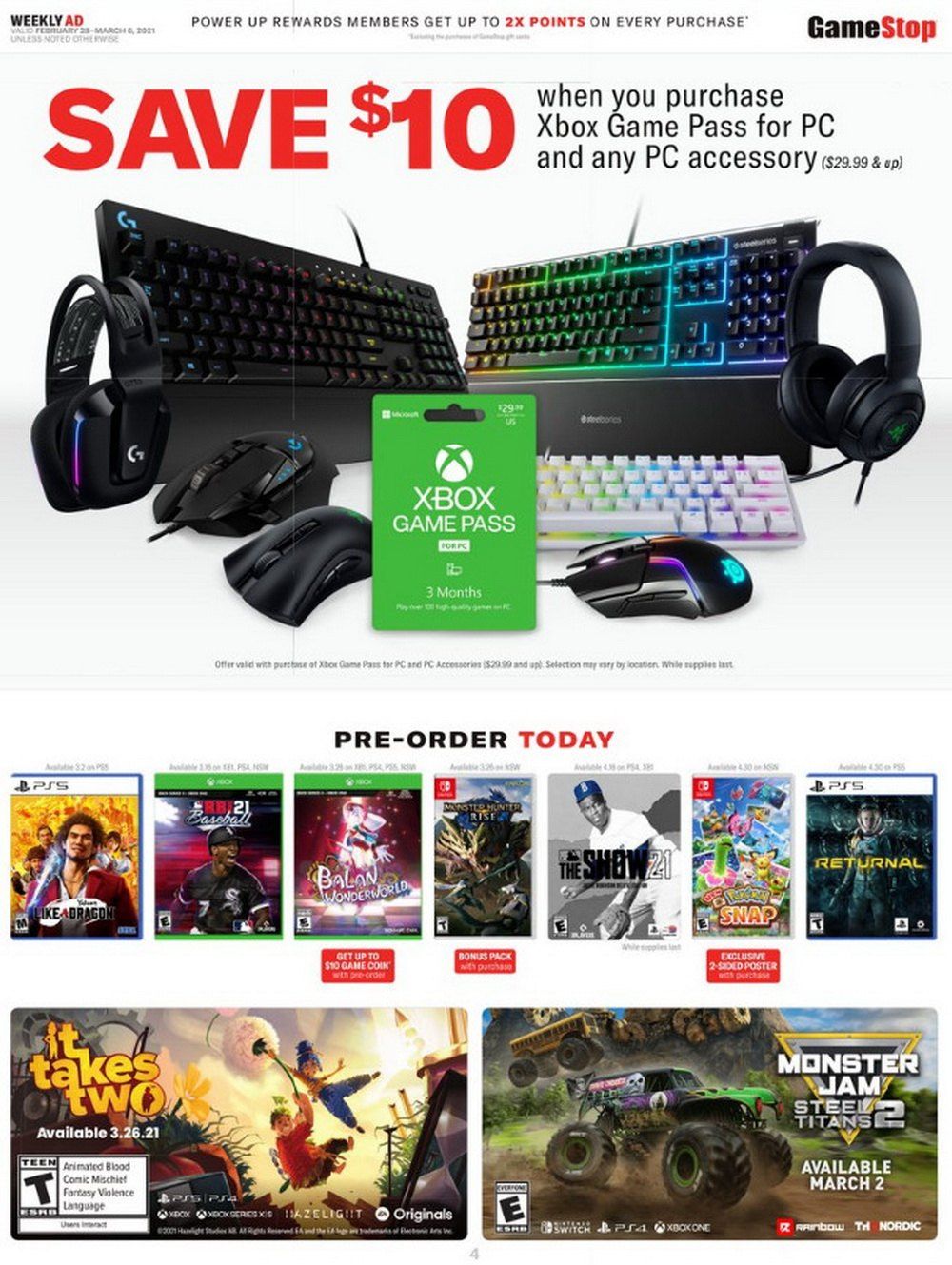 GameStop Weekly Ad Feb 28 – Mar 06, 2021