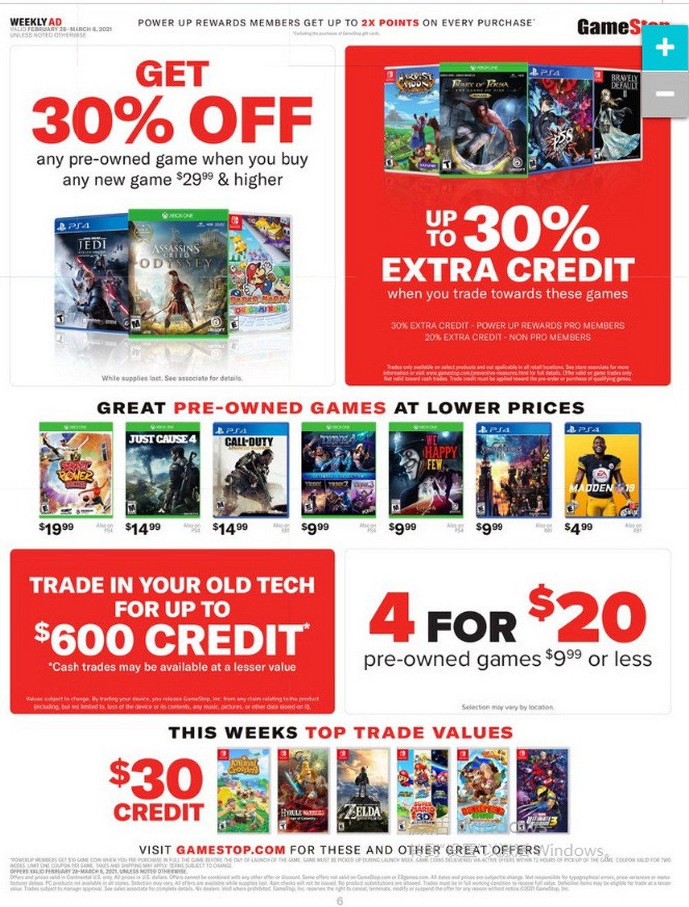 GameStop Weekly Ad Feb 28 – Mar 06, 2021